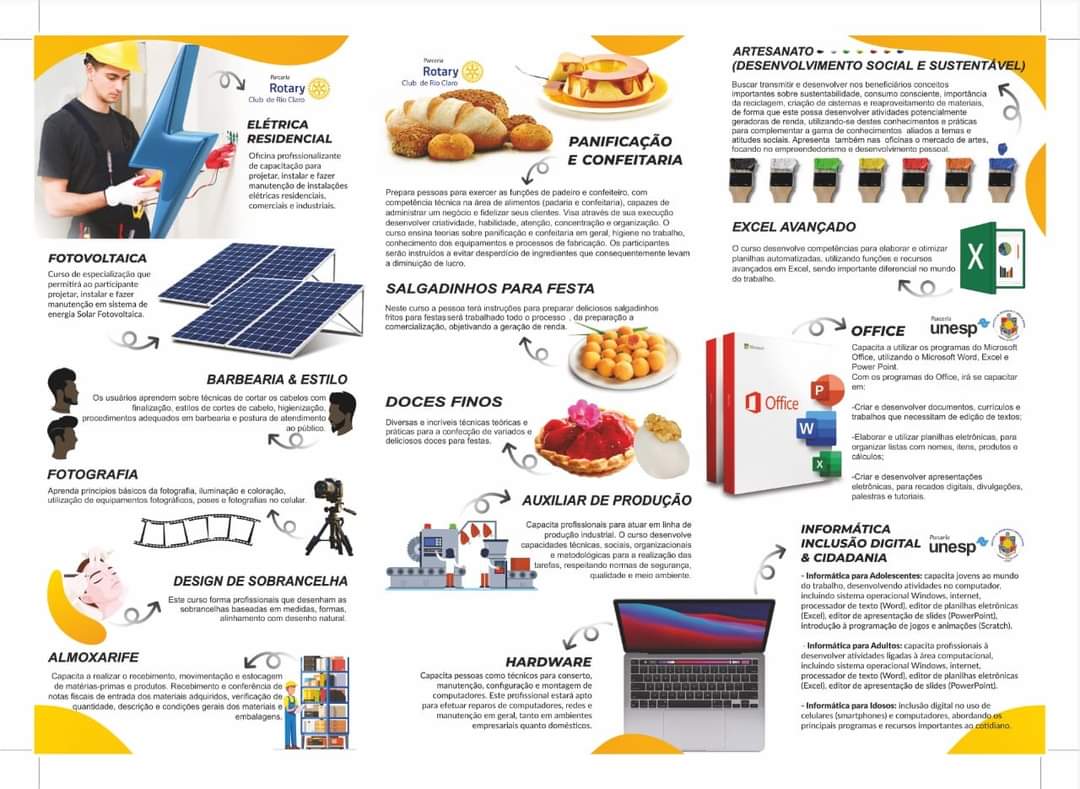 Cursos Gratuitos – UDAM – Rio Claro